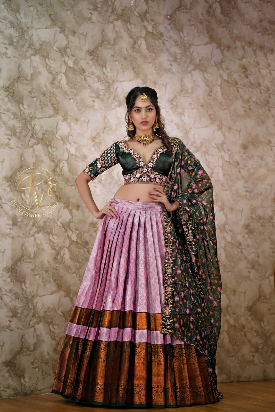 Enchanting Desi Diva Lehenga - PV Designer Studio